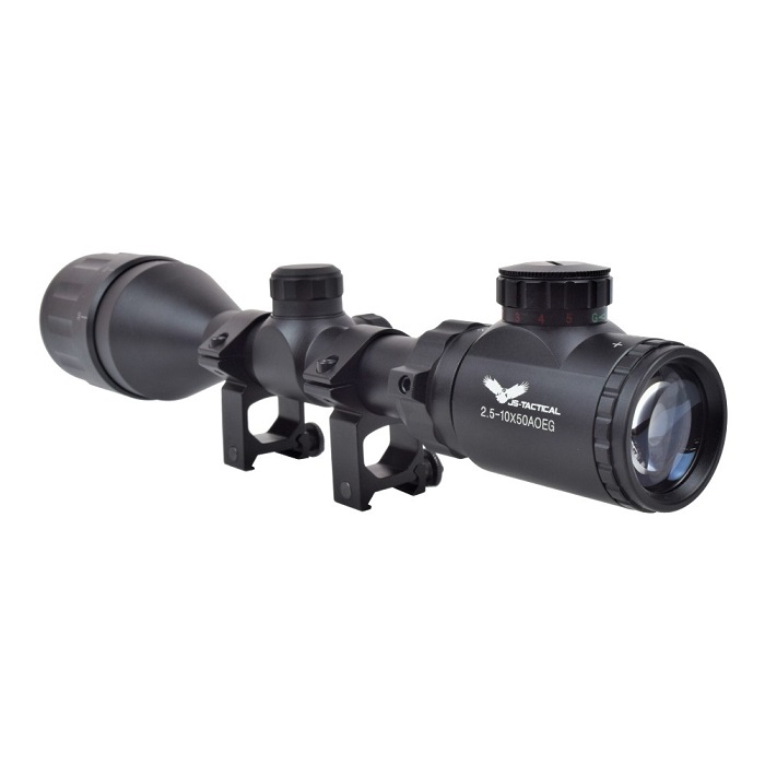 JS-Tactical – Tactical 2,5-10x50E Electric Scope, Parallax Compensation ...